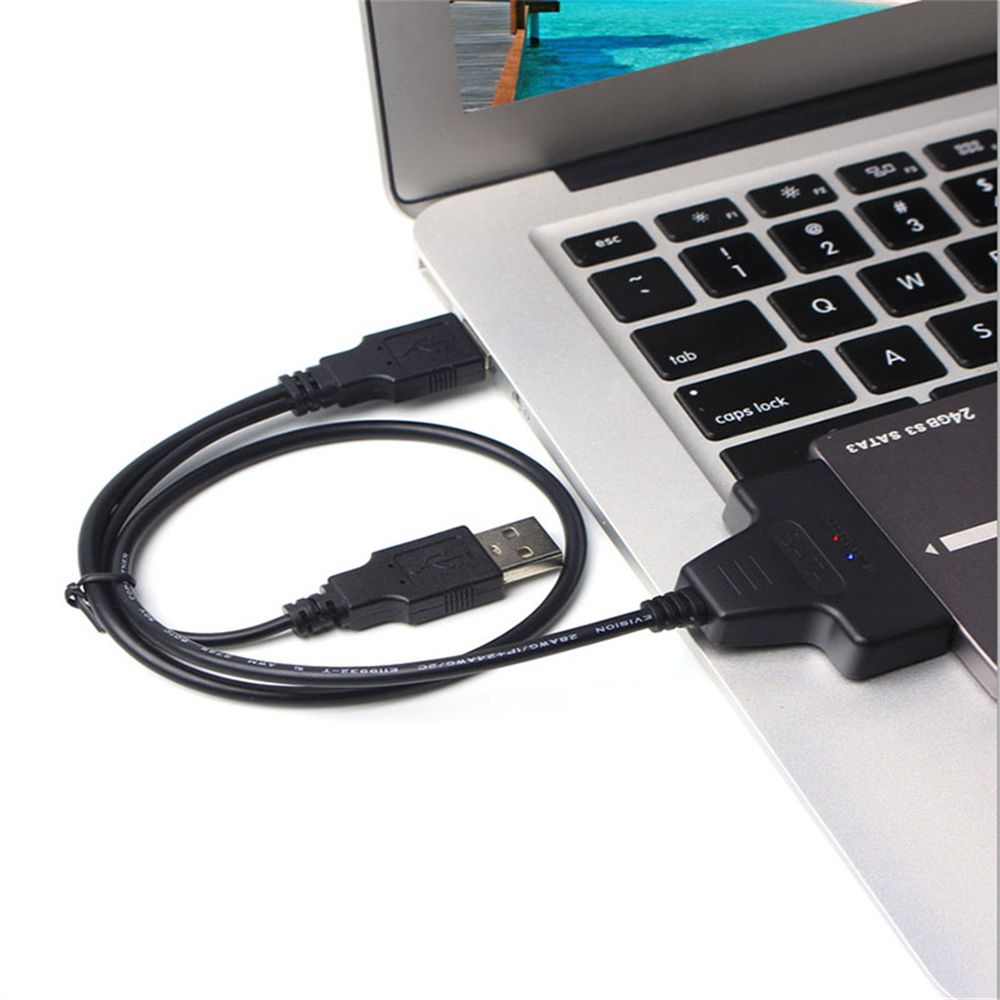 USB 2.0 to SATA Serial ATA 15+7 22P Adapter Cable ... – Grandado