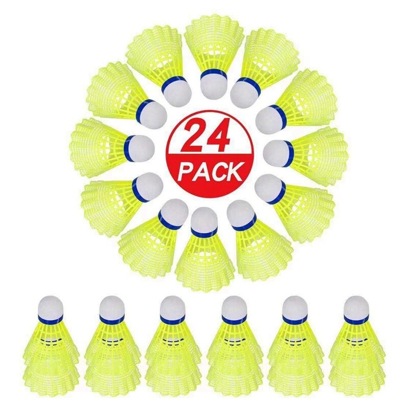 24Pcs Hoge Snelheid Plastic Badminton Birdie,Train... – Vicedeal