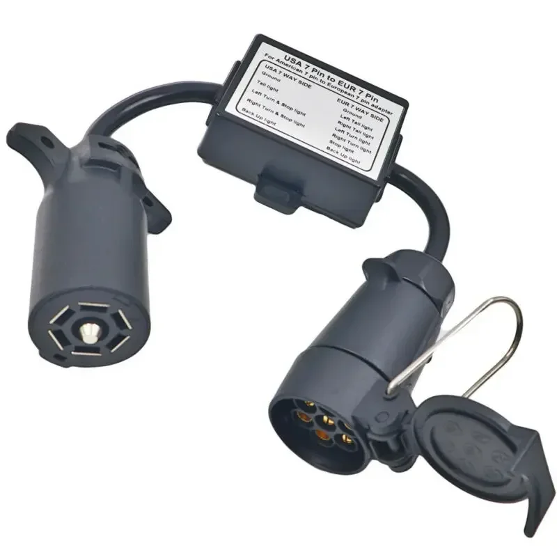 Trailer Light Connector USA To EU 7-Way Blade Sock... – Grandado