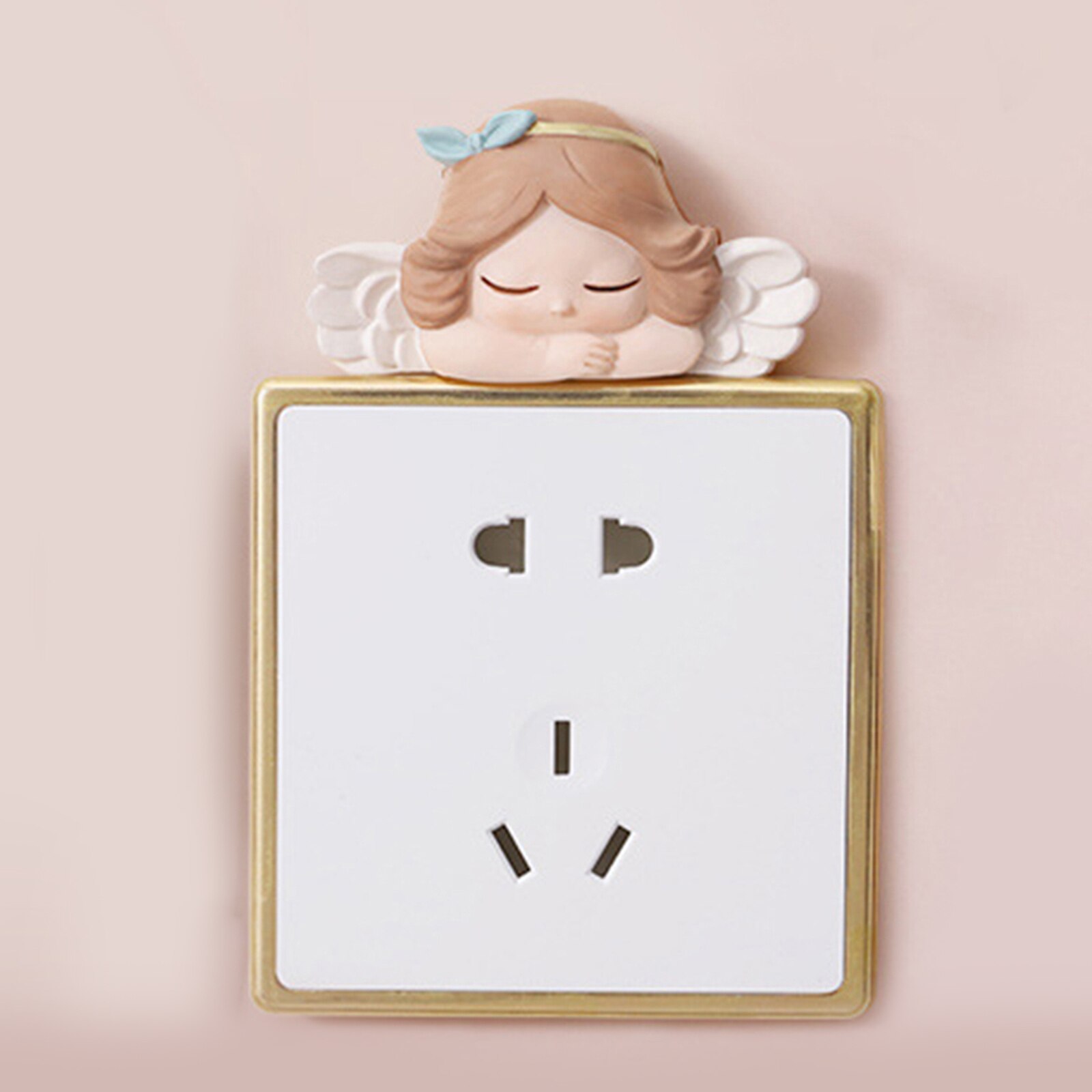 Resin Adorable Cartoon Girl Switch Sticker Removab... – Grandado