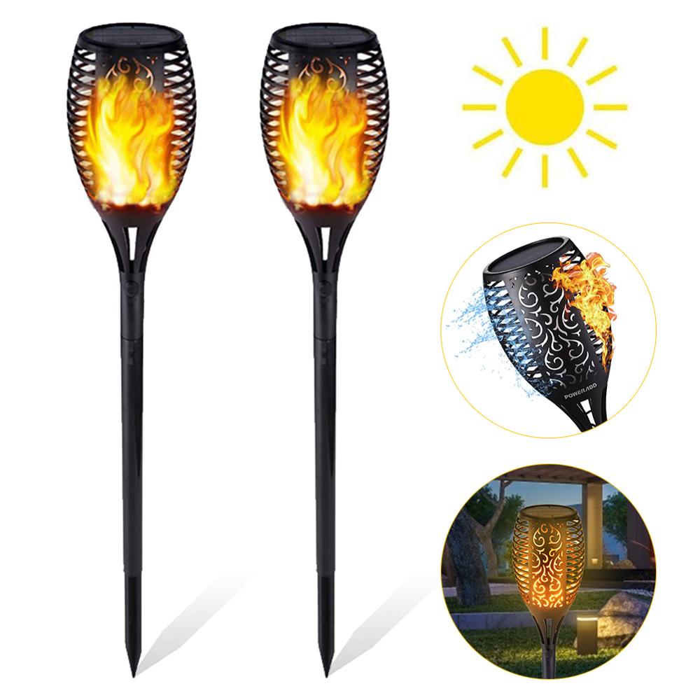 2Pcs Solar Light Control Solar Flame Light Dance V... – Grandado