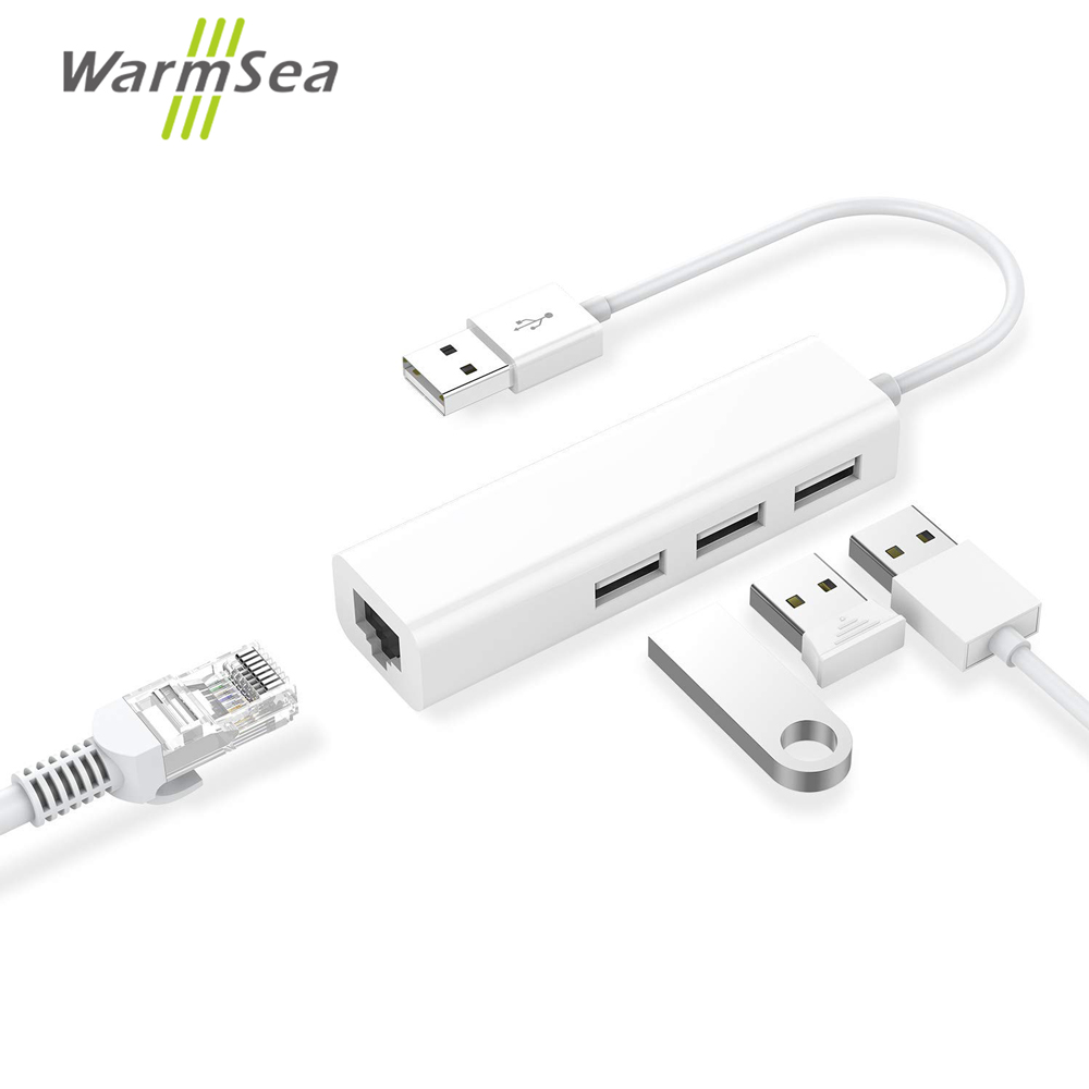 Usb hub splitter med rj45 lan adapter laptop ethe... – Grandado