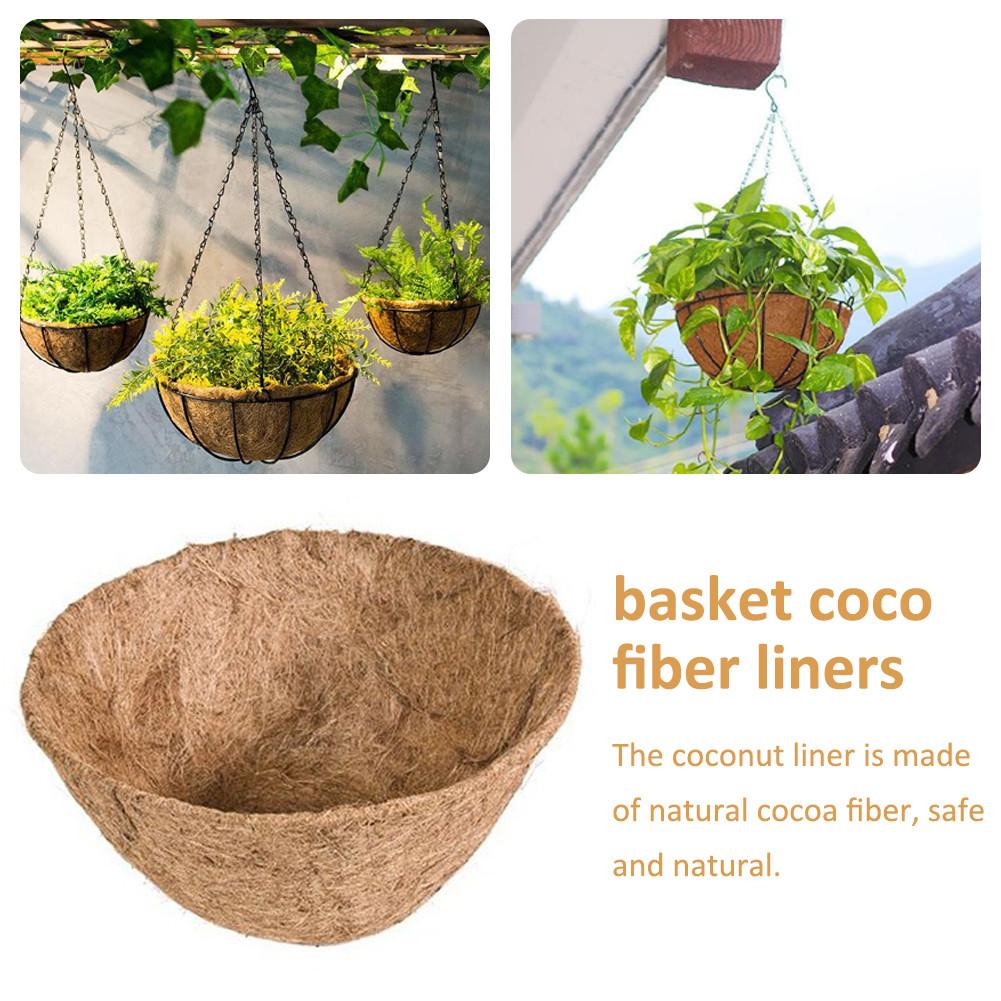 Half Round Flower Pot Natural Coconut Cocoa Fiber ... – Grandado