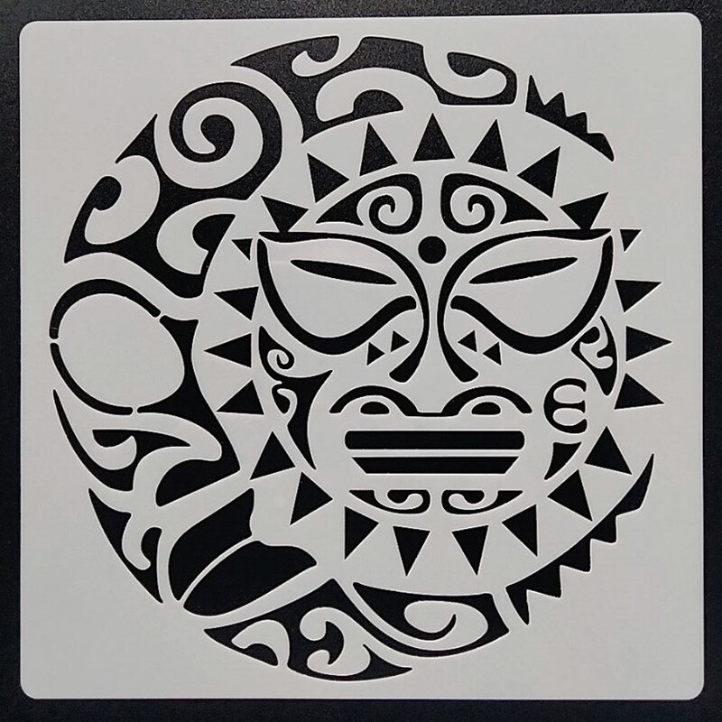 15*15 Cm Sun Moon Template For Furniture Walls Pai... – Vicedeal