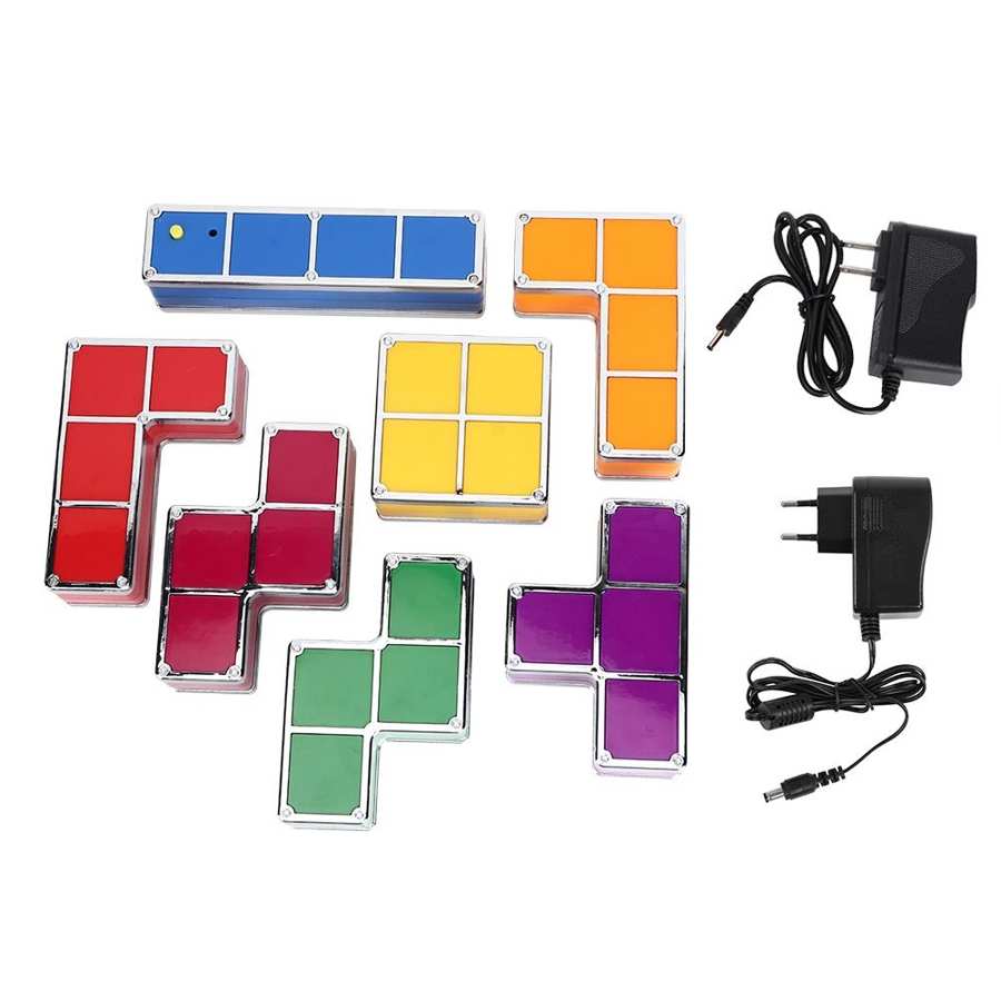 Puzzle Stackable LED Light Colorful Block Construc... – Vicedeal