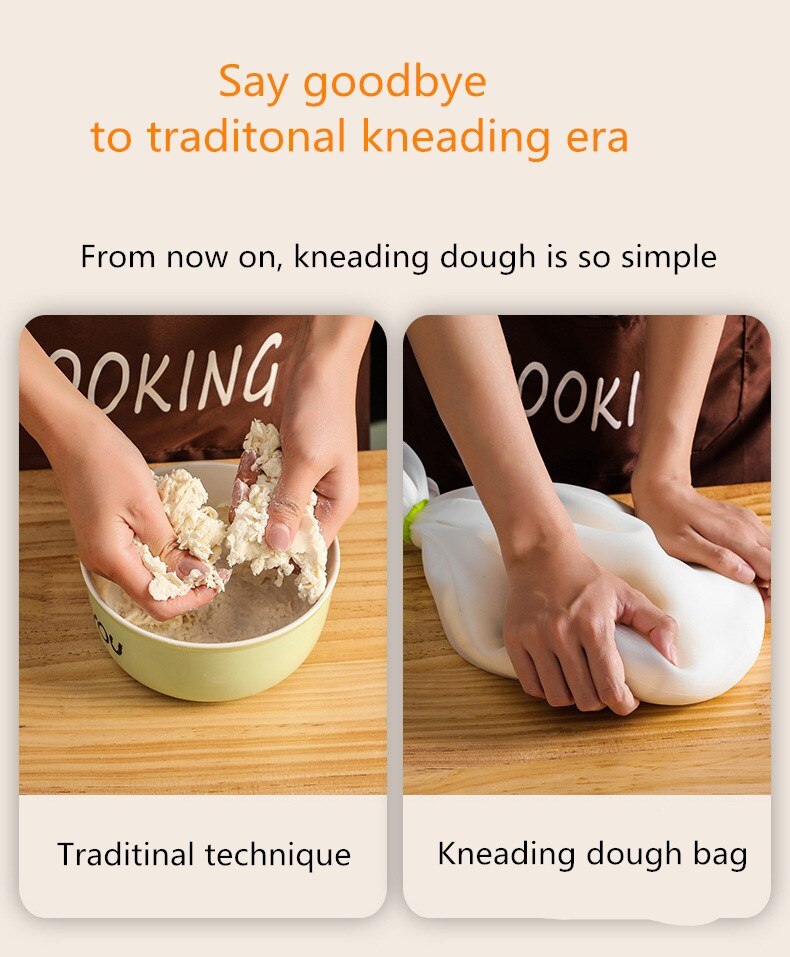 Silicone Kneading Dough Bag Flour Mixer Bag Versat... – Grandado