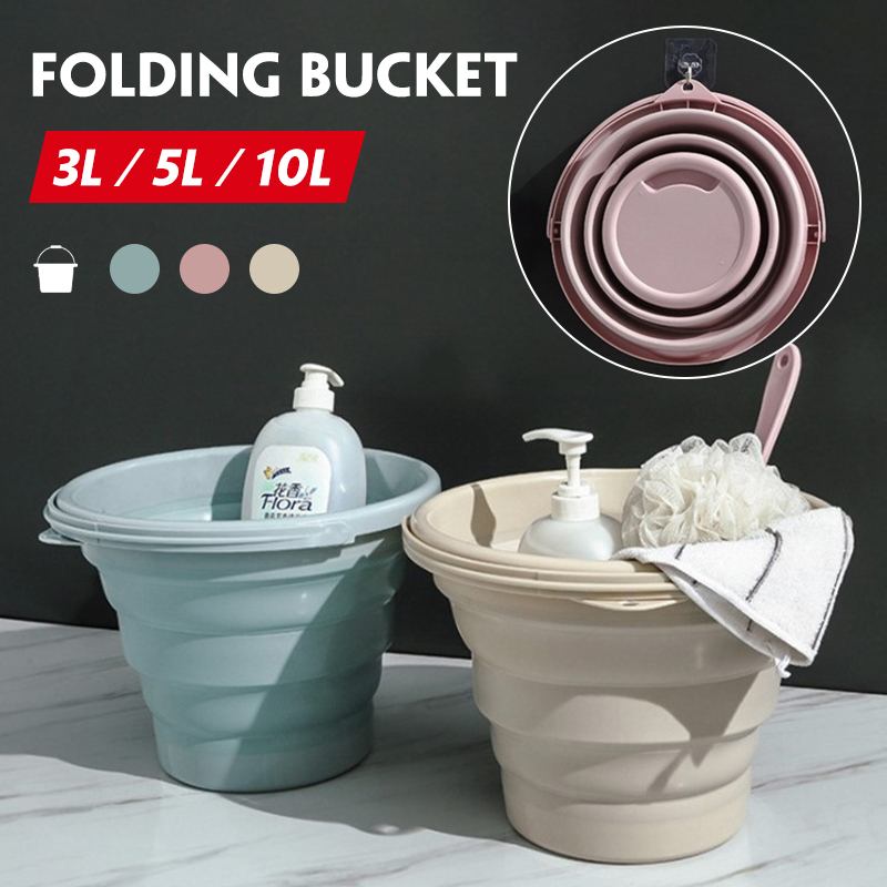 Folding Water Bucket Travel Portable Folding Bucke... – Vicedeal