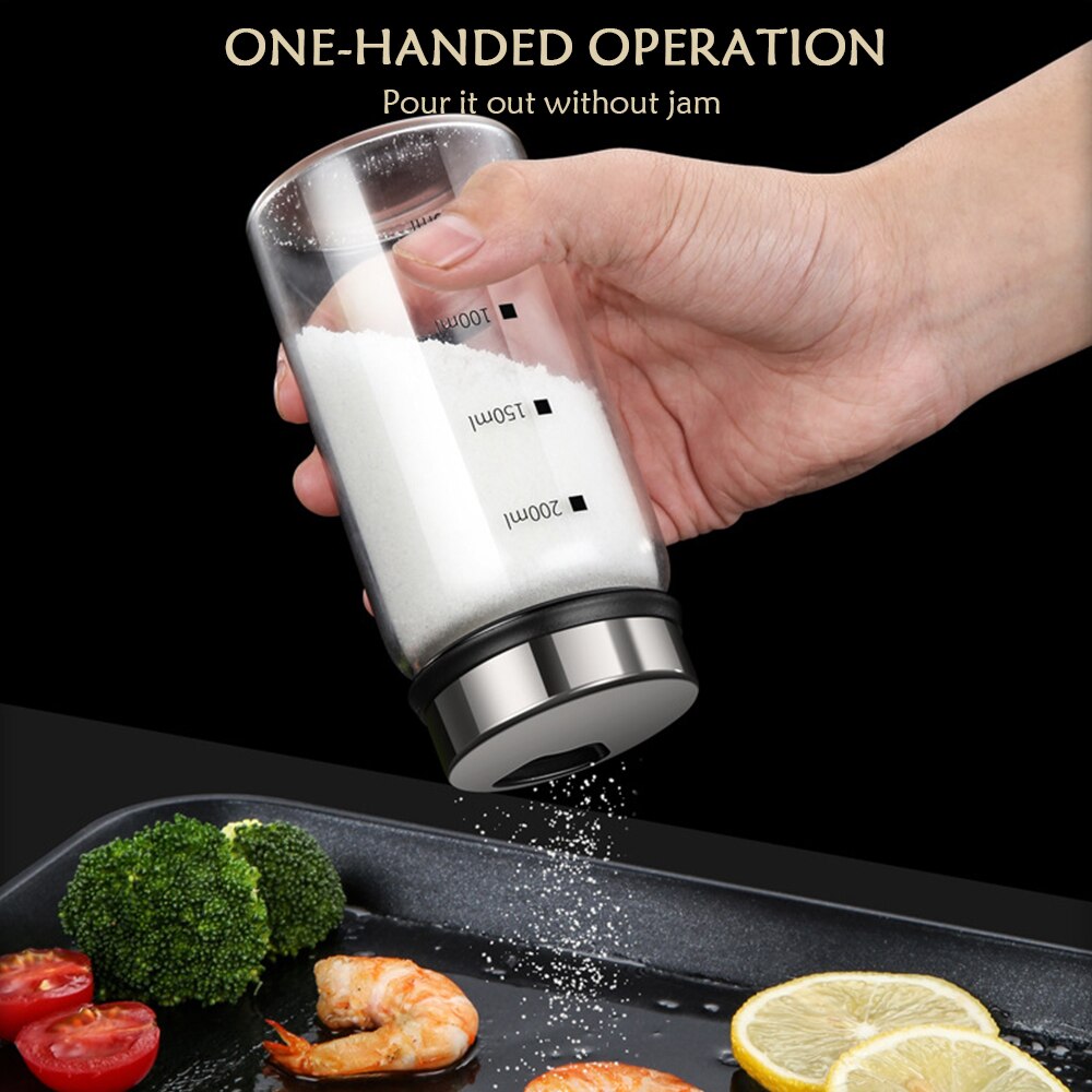 Stainless Steel Spice Jar Lid Glass Pepper Shaker ... – Grandado