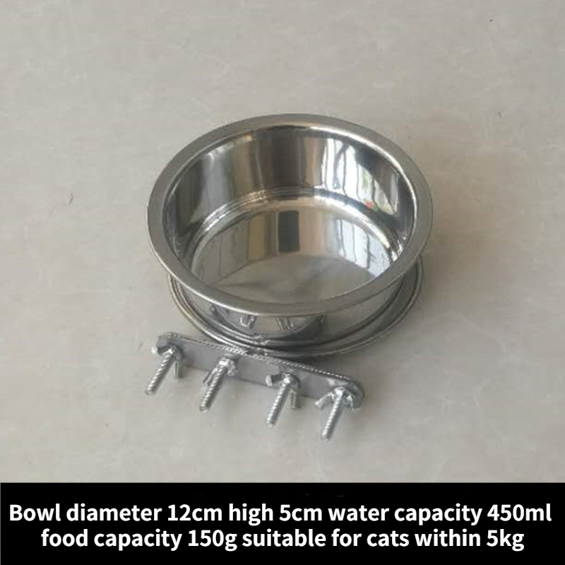 Large Dog Bowl Stainless Steel Hanging Dog Basin L... – Grandado