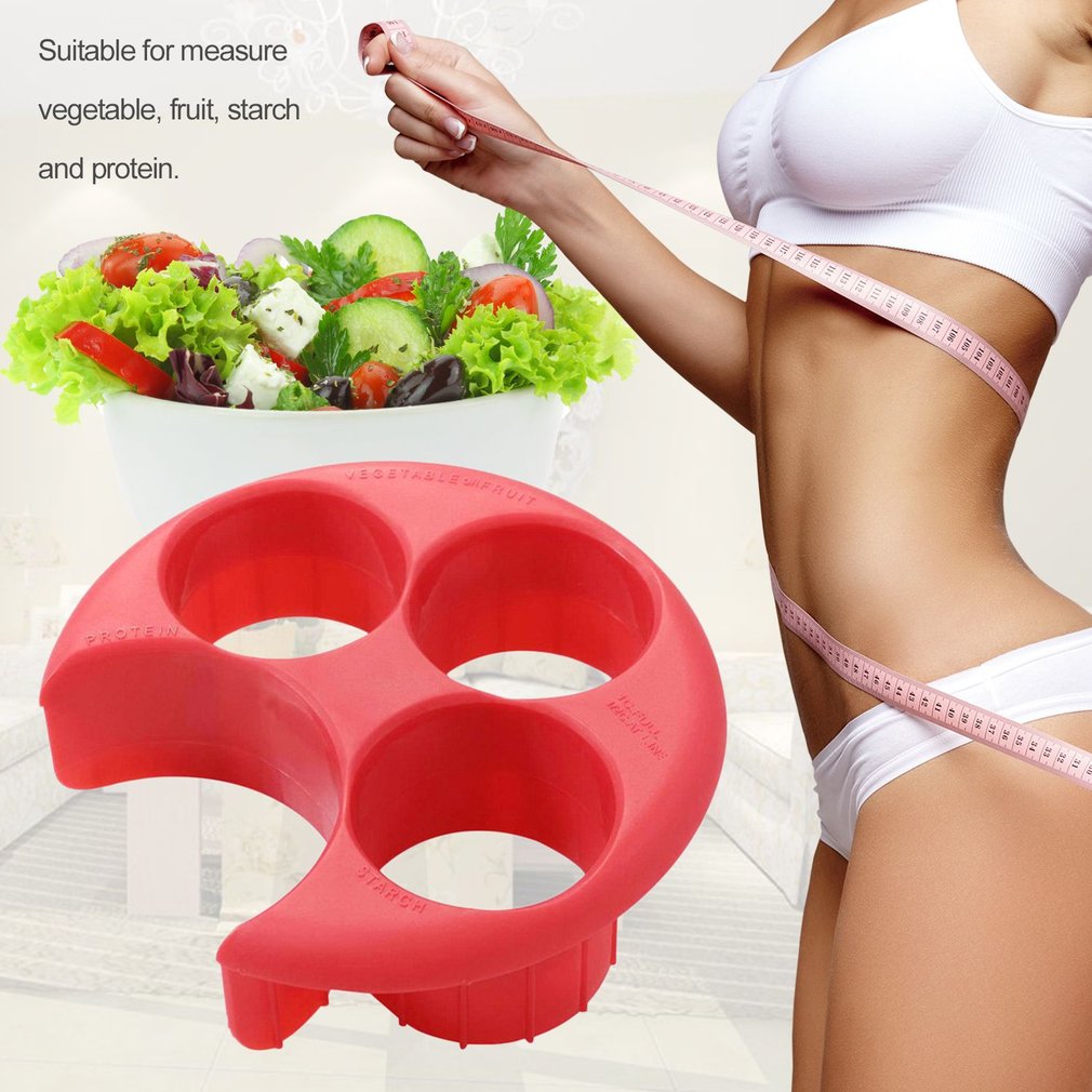 Round Portion Control Tool Meal Measuring Plate Co... – Grandado
