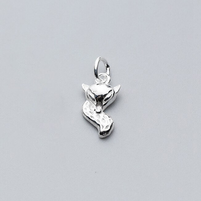 MEETSOFT Cute 925 Sterling Silver Animals Fox Holl... – Grandado