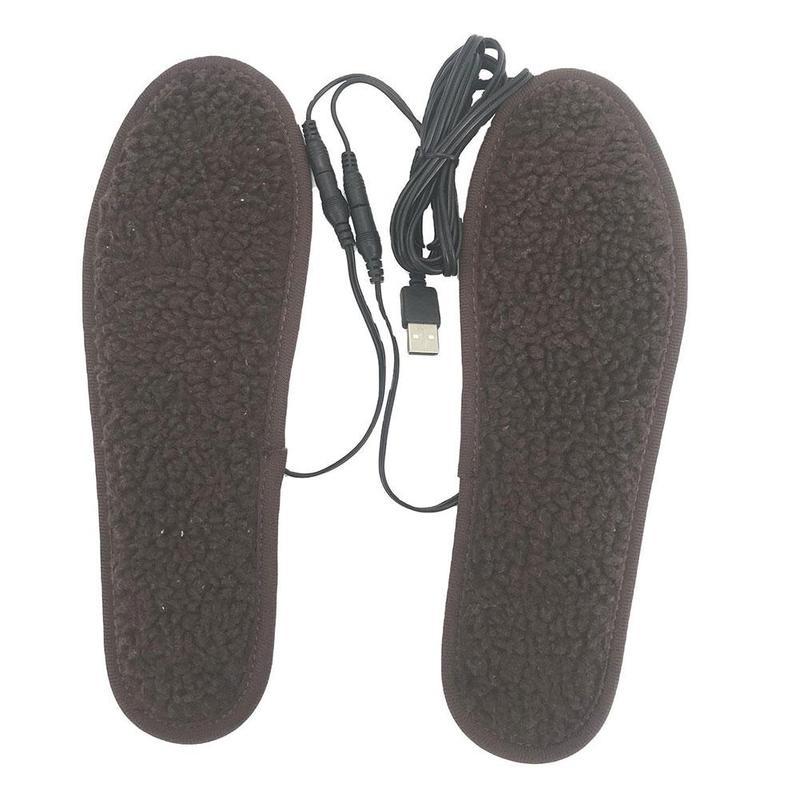 Winter Lamb Wool Usb Heating Insoles Washable Elec... – Grandado