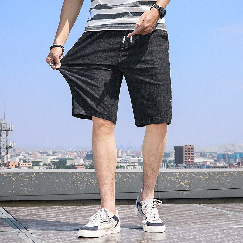 Plus Size 5XL 6XL 7XL Men's Drawstring Short Jeans... – Vicedeal