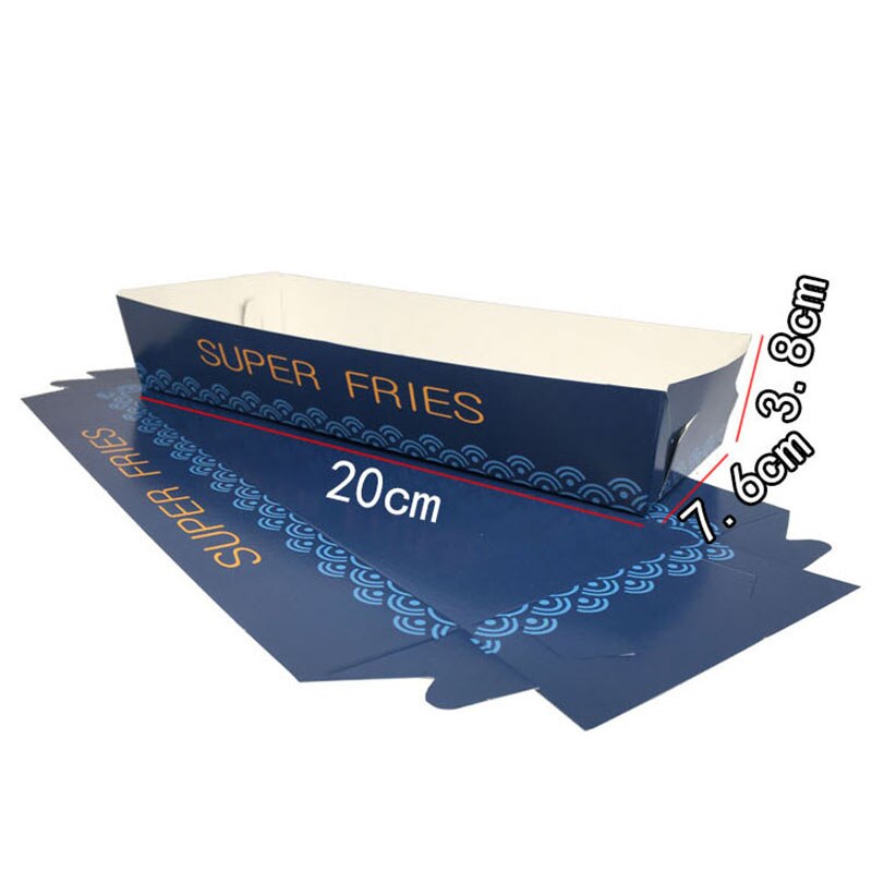 100pcs French Fries Packaging Paper Box Disposable... – Grandado