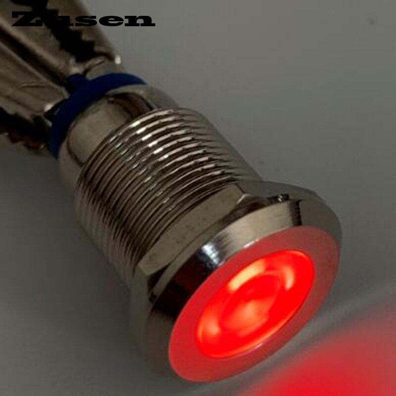 Zusen 12mm 12V 24V 220V signal indicator lamp led ... – Grandado