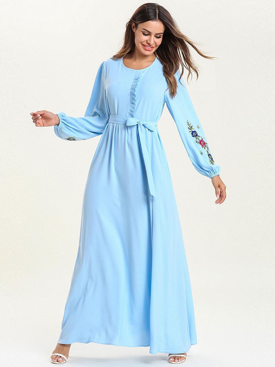 Muslim Dress Women Ramadan Abaya Dubai Turkey Kaft... – Grandado