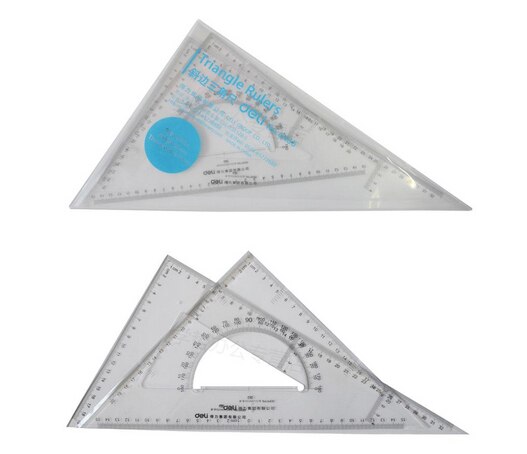 2pcs/set Plastic Triangular Scale Ruler 35cm protr... – Grandado