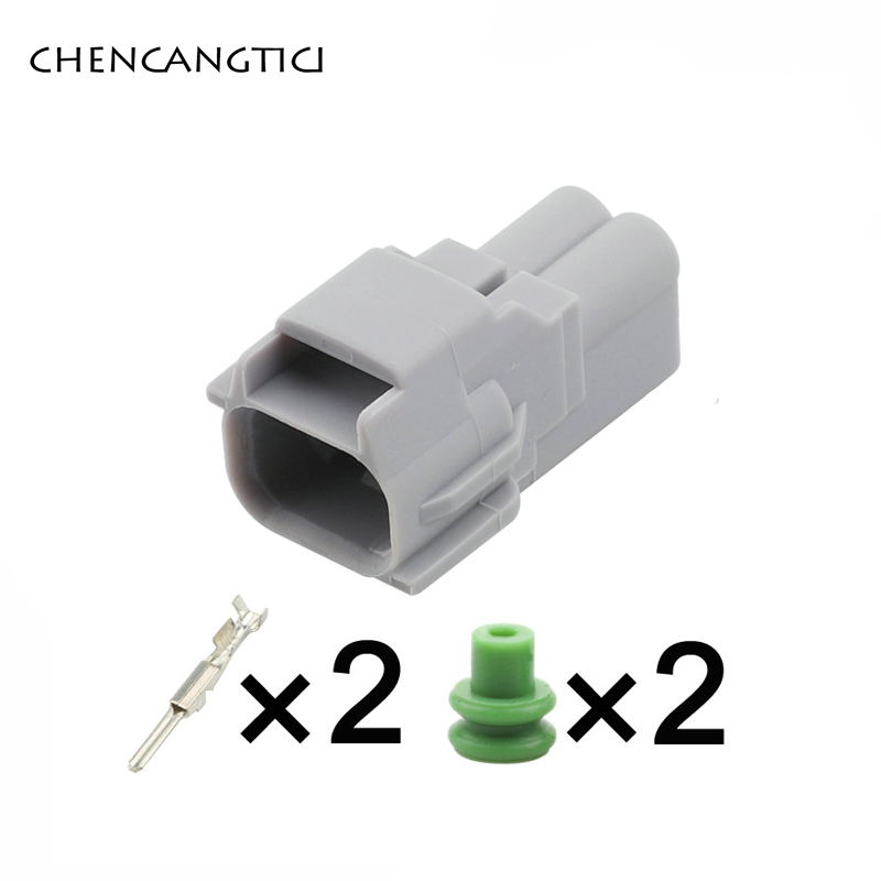 2 Sets 2 Pin Automotive Waterproof Connector Male ... – Vicedeal