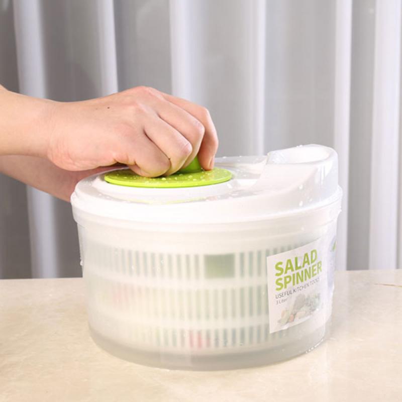 Salad Spinner Lettuce Greens Washer Dryer Drainer Crisper Strainer For ...