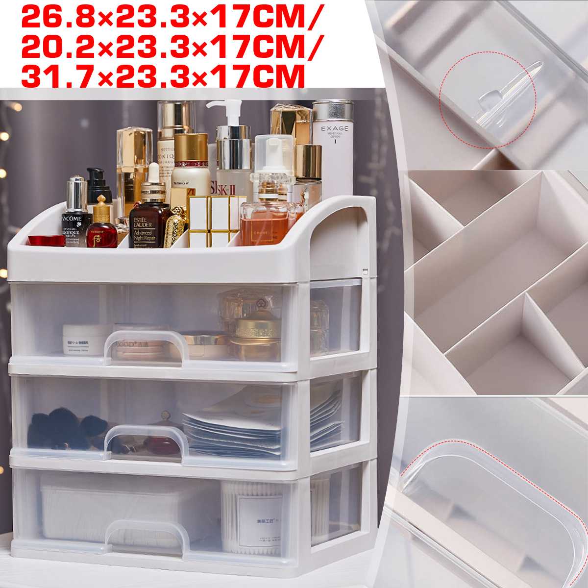 Makeup Organizer Drawer Multi-Function Desktop Sto... – Vicedeal
