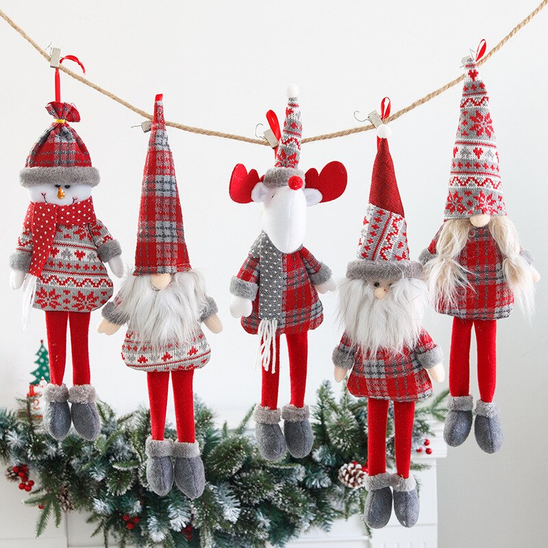 5pcs Cute Christmas Decoration Sitting Long Leg No... – Grandado