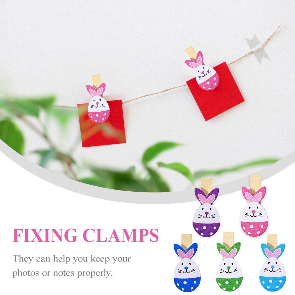 36pcs Bunny Photo Clip Easter Clips Fixing Clamps ... – Vicedeal