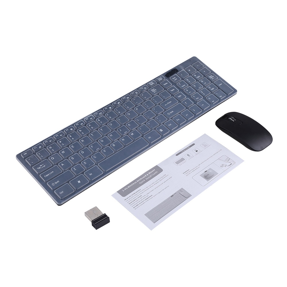 SOONHUA Wireless Keyboard Combo Kit Wireless Mouse... – Vicedeal