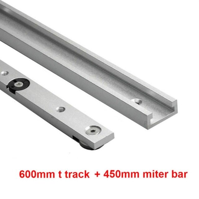 1 Set Aluminum Alloy T-track Slot Miter Track And ... – Vicedeal