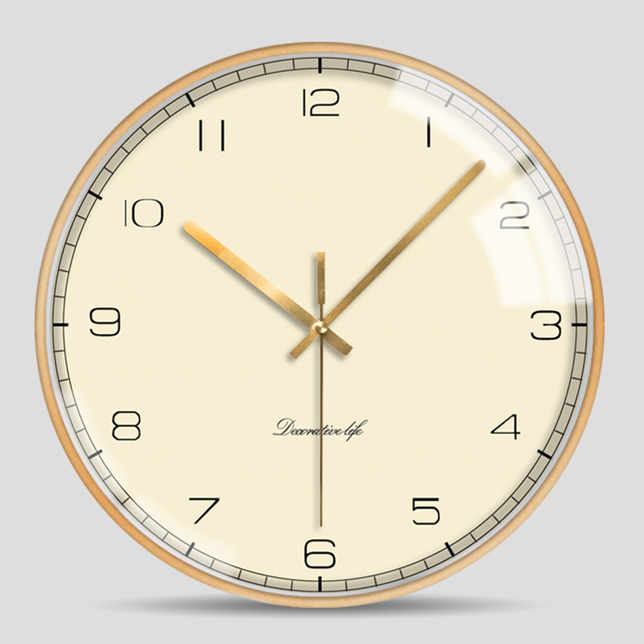 Nordic Stille Wandklok Metalen Moderne Klok Mechan... – Vicedeal