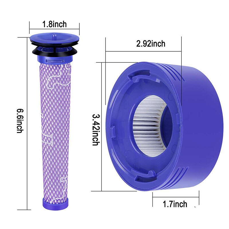 Pre Filter + HEAP Post-Filter kit for Dyson V7, V8... – Vicedeal