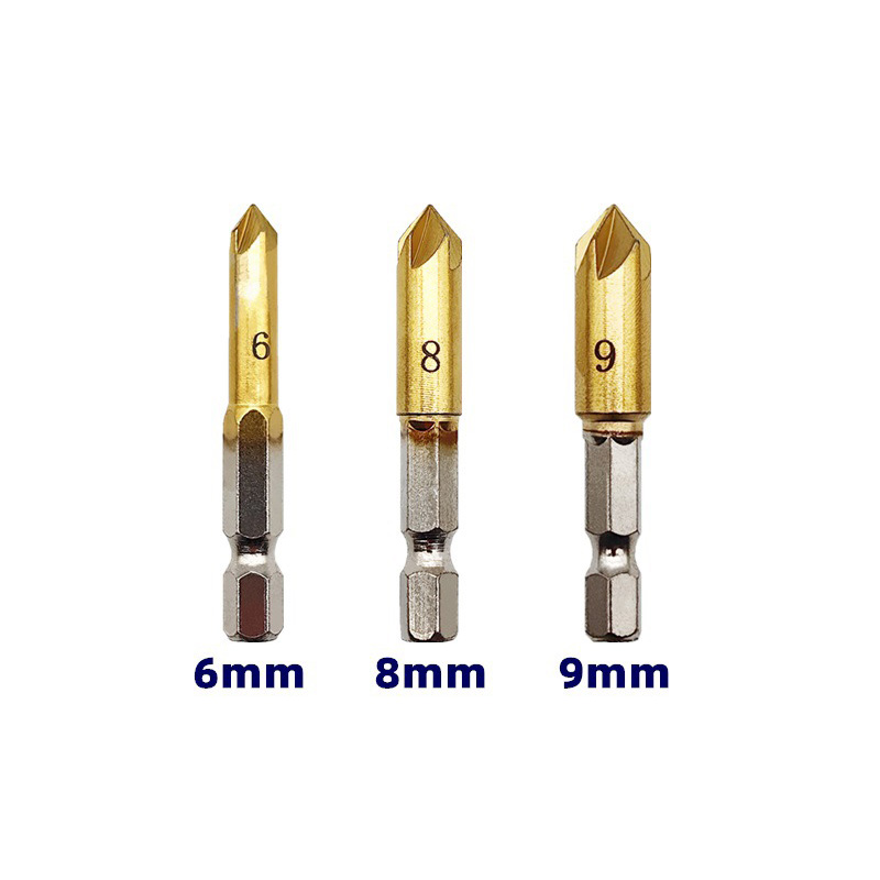 3/6pcs Countersink Drill Bit Set 1/4'' Hex Shank H... – Grandado