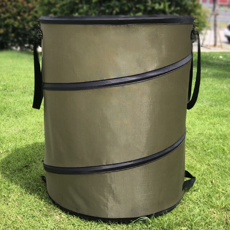 Bote de basura plegable con asas, 10 galones, reut... – Grandado
