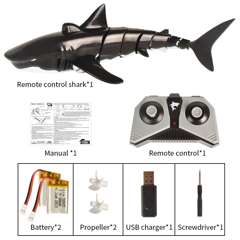Very fun Remote control shark Water toys 2.4GHz wi... – Vicedeal