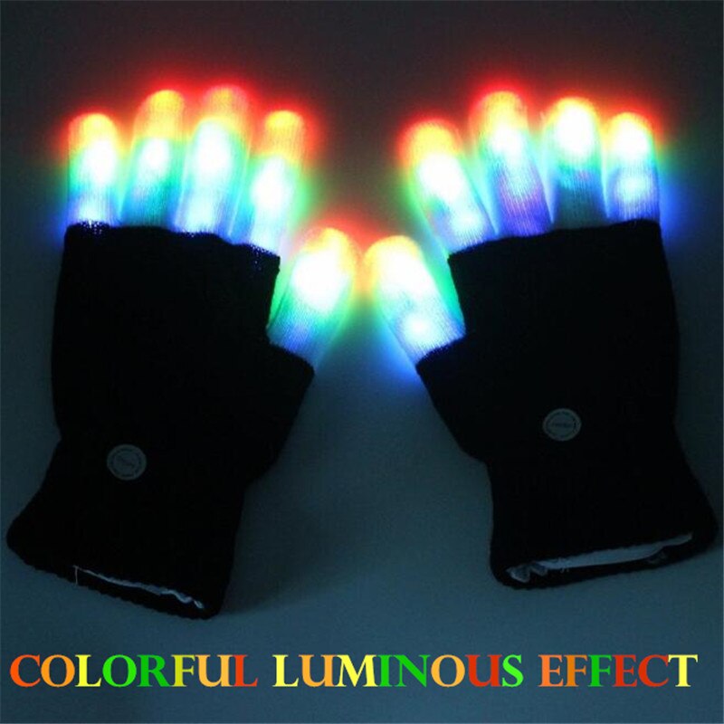 2pairs Halloween Cosplay Rave LED Luminous Gloves ... – Vicedeal