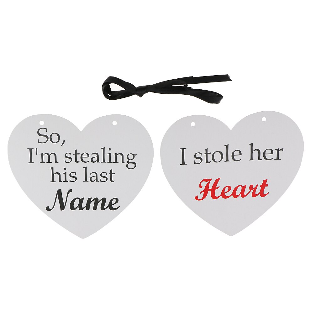 2 Pieces Funny Wedding Heart Photo Booth Props wit... – Grandado