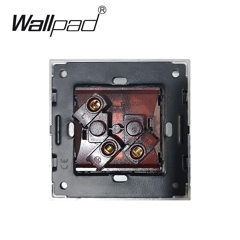 EU French 2 Pin Wallpad Aluminium Satin Metal Pane... – Grandado