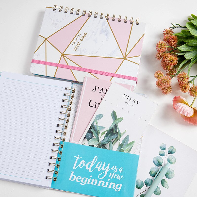 2022 Planner Agenda Notebook Colorful Triangle Geo... – Vicedeal