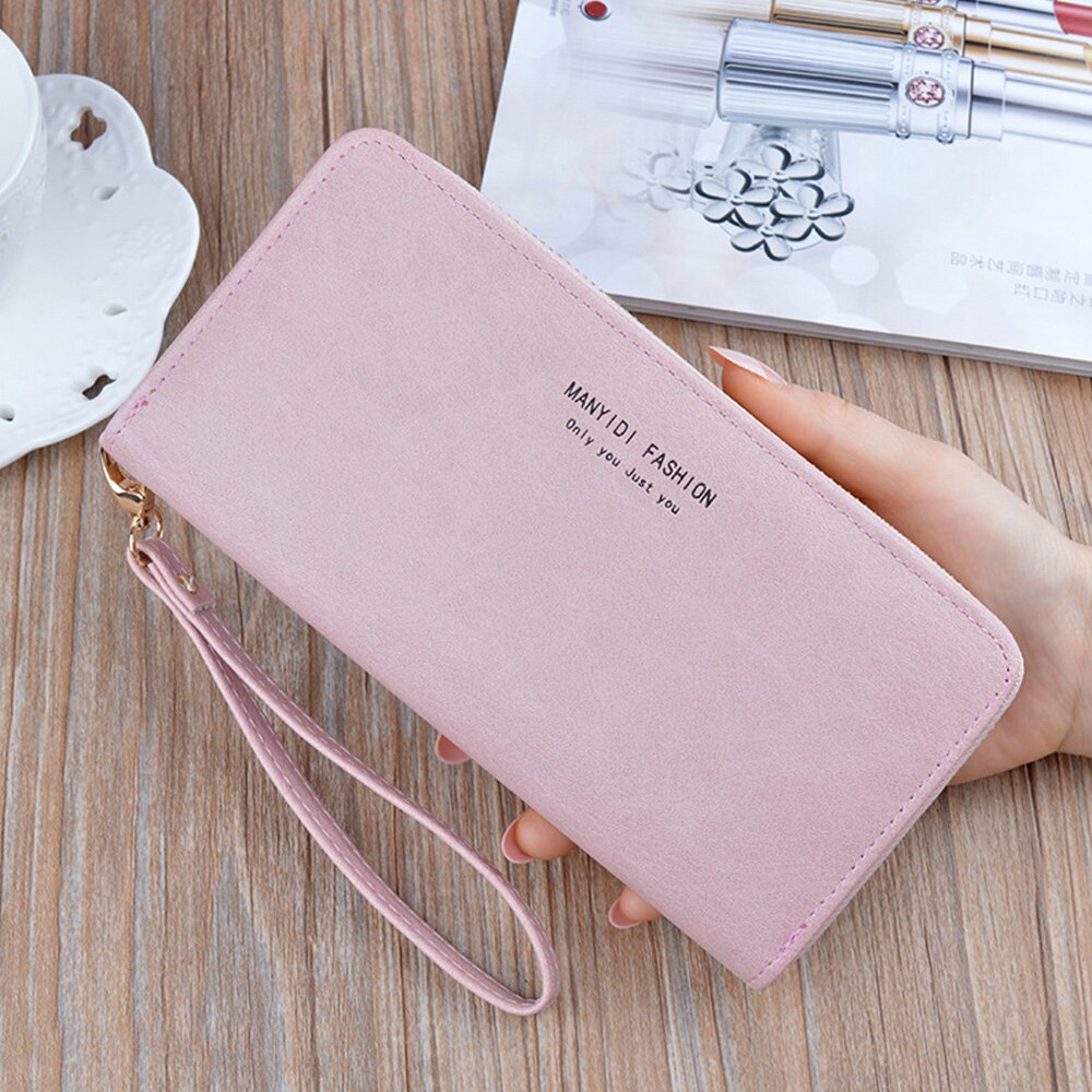 Large Capacity Women's Long Soft Leather Wallet Zi... – Grandado