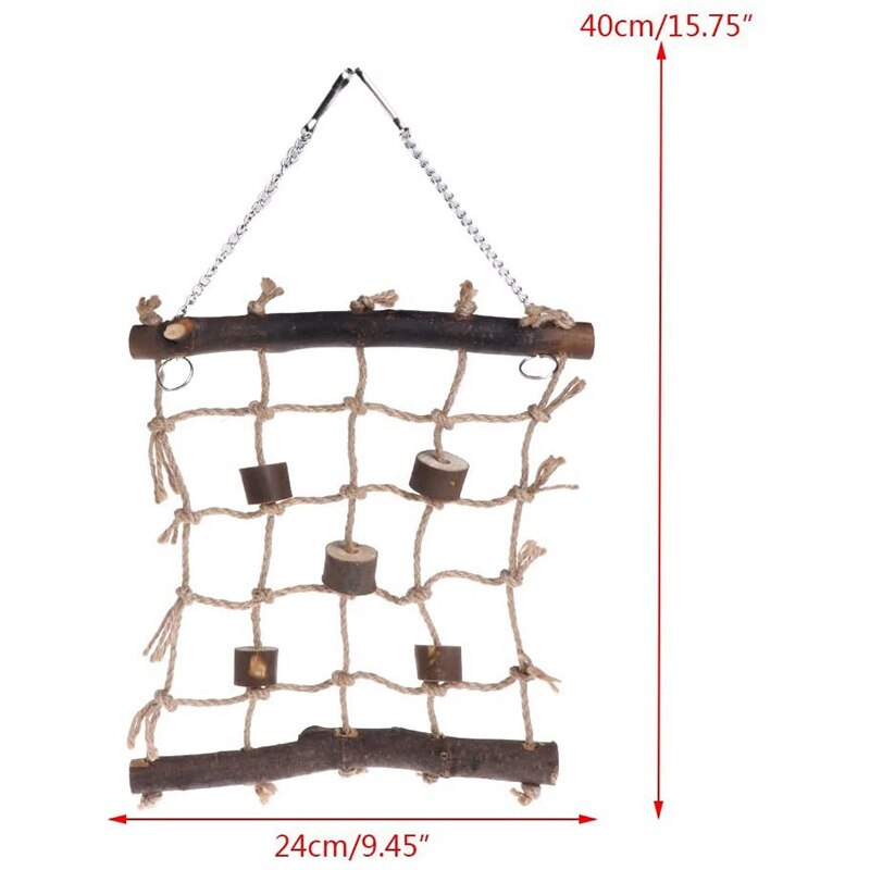 Vogel Schommels, houten Ladder Schommel Hangmat Me... – Vicedeal