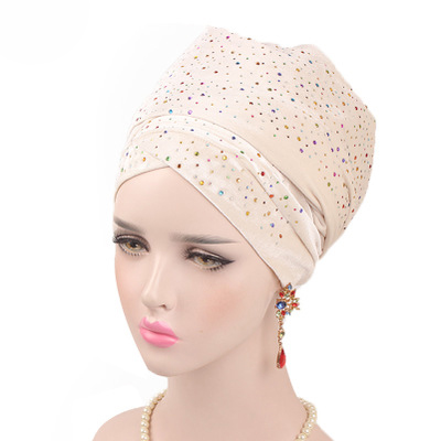 Ingelegd strass Moslim Skullies & Mutsen Effen hoo... – Grandado