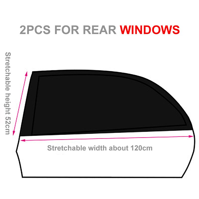2Pcs/set Auto Car Vehicle Window Mesh Shield Sunsh... – Vicedeal
