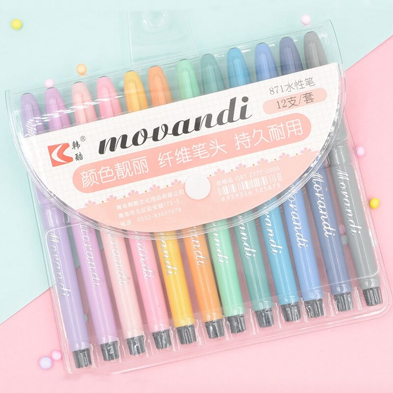 HK-871 Fiber Pen Set, Color Water-Based Pen Set Su... – Grandado