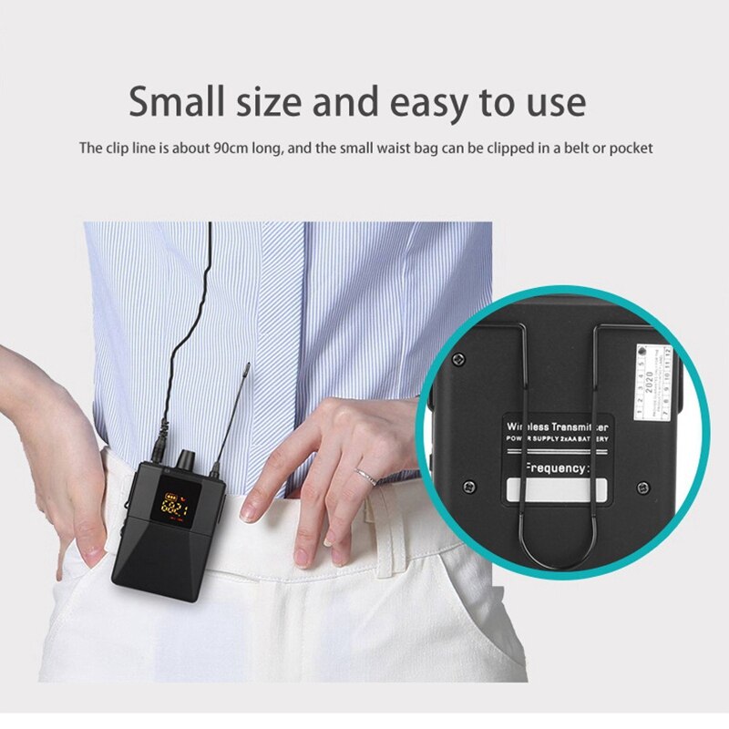 Wireless Lavalier Microphone System UHF Noise Redu... – Grandado