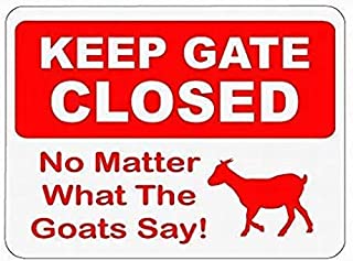 Tamengi Beware of Goat 8 x 12 Funny Metal Sign War... – Vicedeal