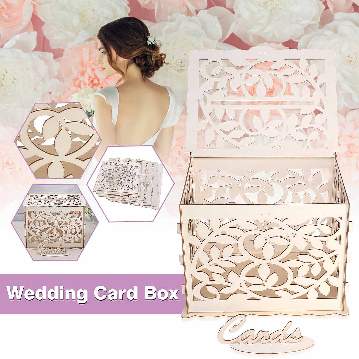 Wedding Card Dozen DIY Opengewerkte Bruiloft Verja... – Vicedeal