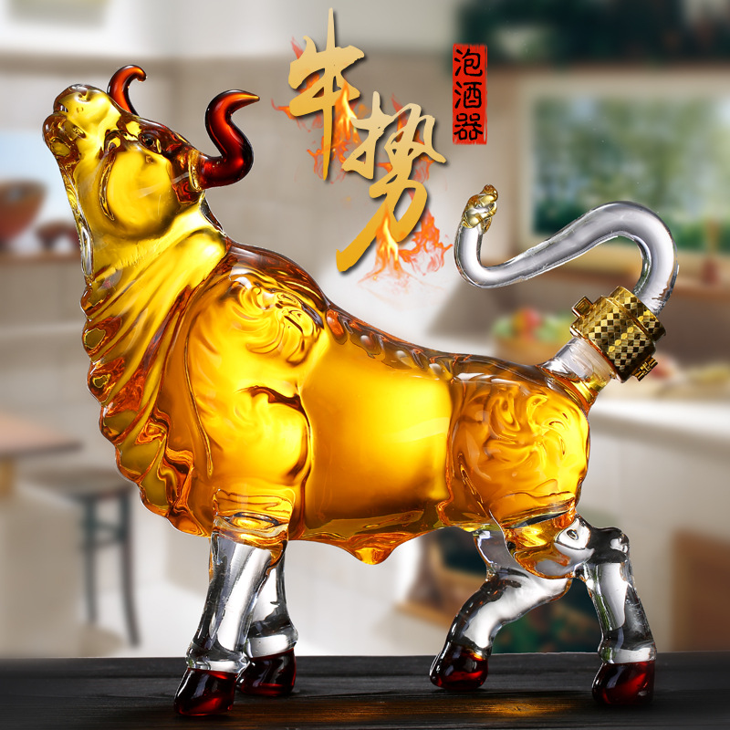 Novelty animal cow shaped style home bar Whiskey D... – Grandado