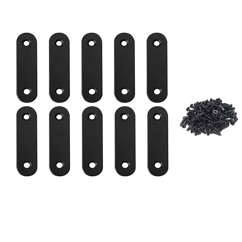 ! 10Pcs Rvs Rechte Beugel Platte Beugel Metalen Be... – Vicedeal