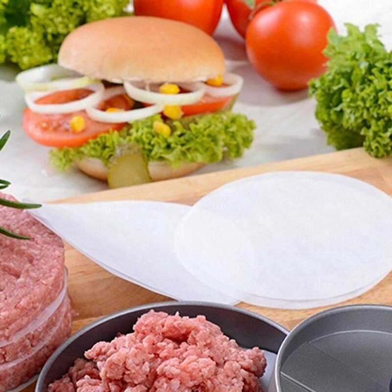 Burger Press with 200 Sheets Wax Paper, Aluminum N... – Grandado