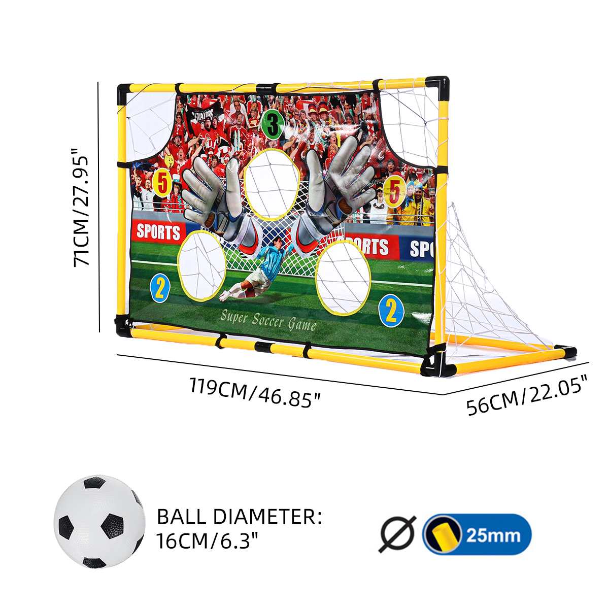 Soccer Goal Paly Set Portable Football Gate Childr... – Vicedeal