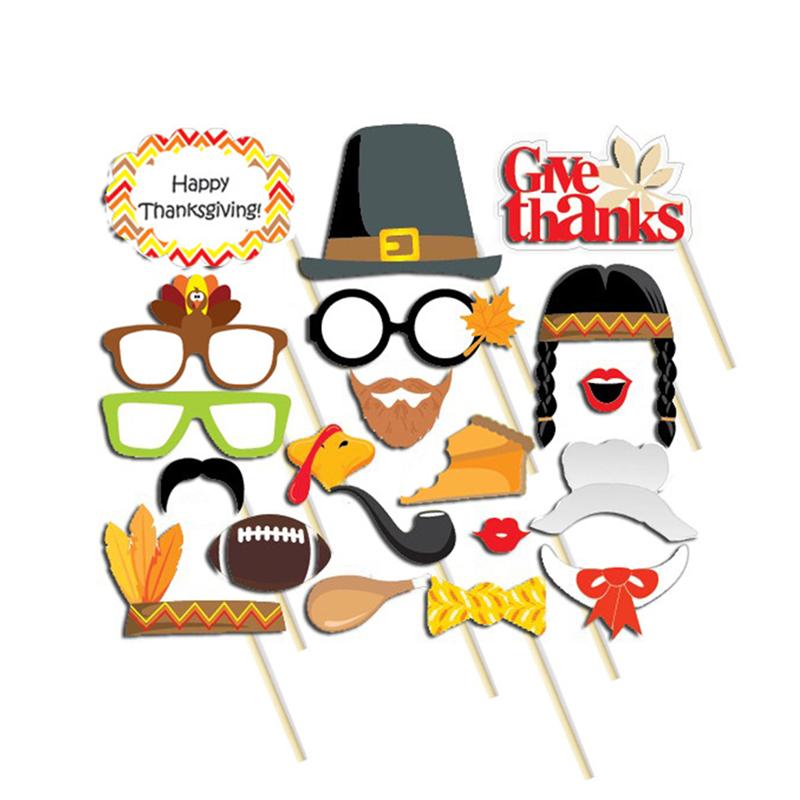 20Pcs Photo Prop Set Thanksgiving Party Decoratie ... – Vicedeal